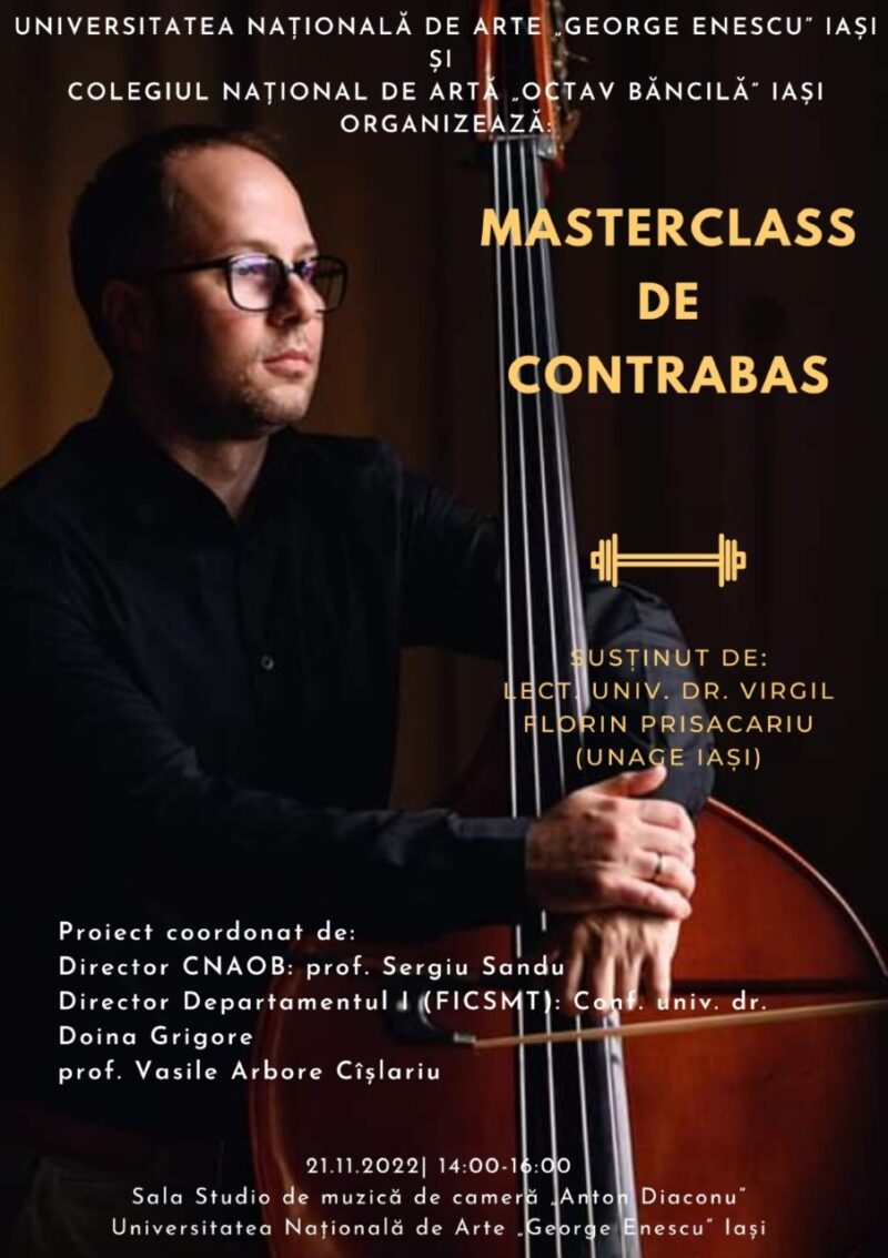 Masterclass și Recital de Contrabas - Universitatea Națională de Arte ...